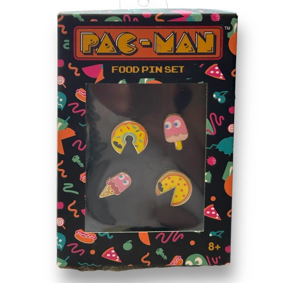 Bandai Namco | Jewelry | Pacman Collector Pins Enamel Food Pin Set Nwt ...